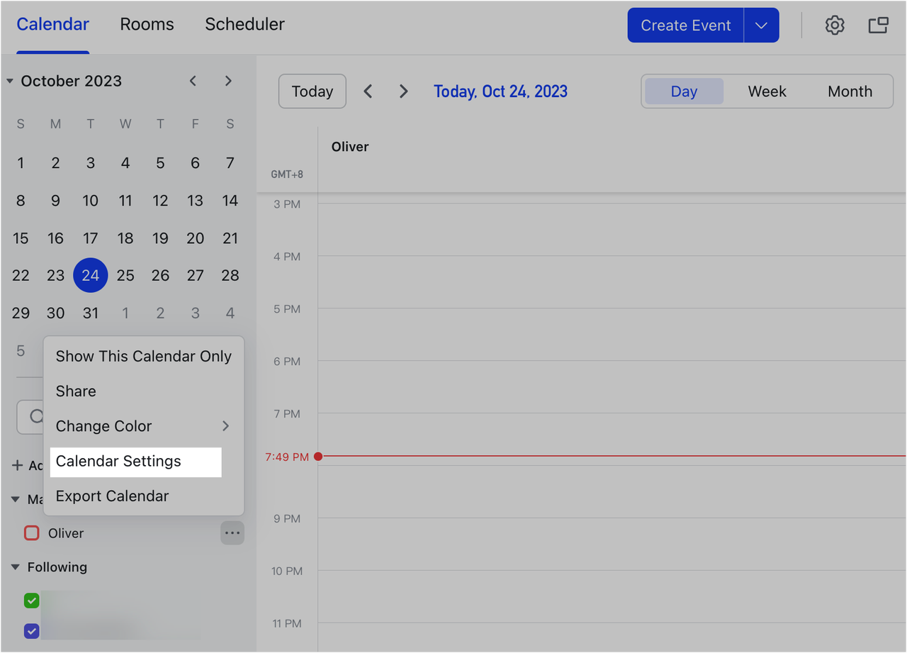 Create and manage public calendars