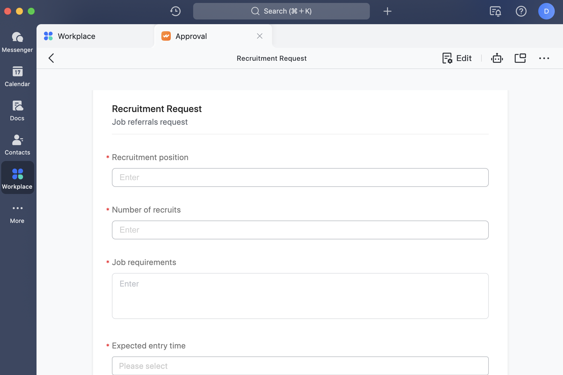 Get started with requesting approval